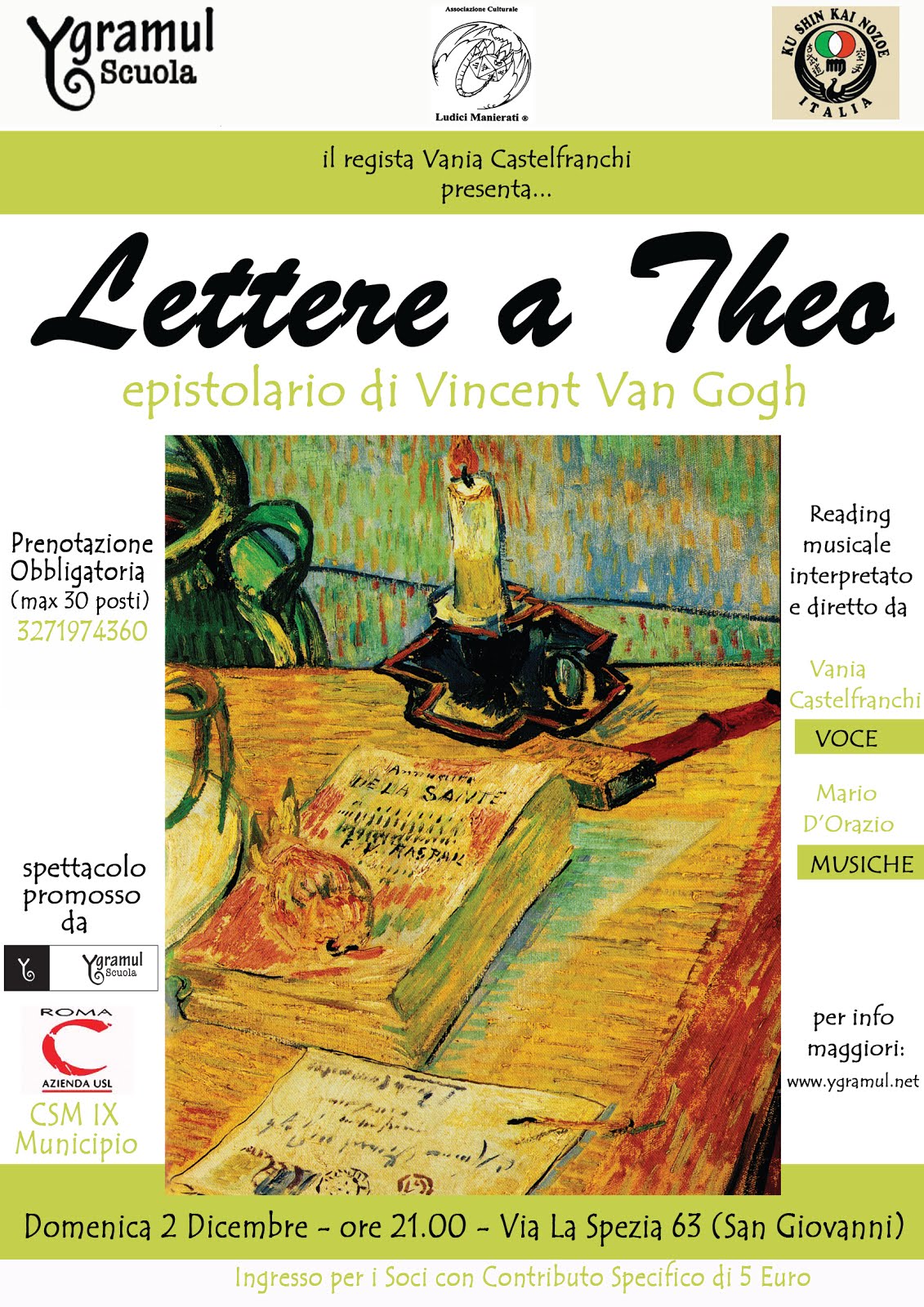 Lettere a Theo - spettacolo su Van Gogh: Varie repliche di 'Lettere a ...