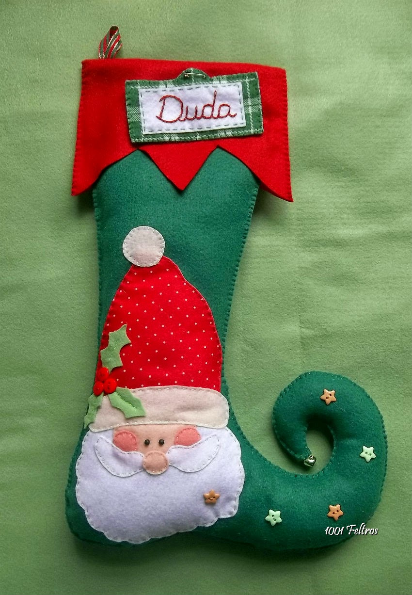 Botas de duende para o Natal!