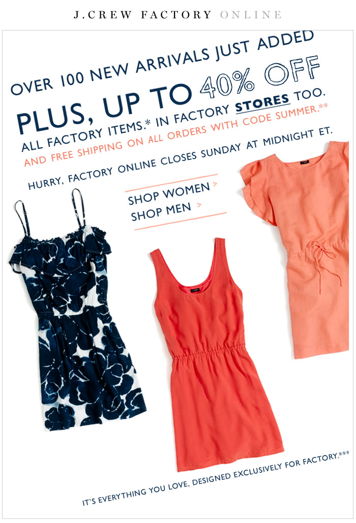 J.Crew Aficionada: J.Crew Email: WEEKEND FEVER: OVER 100 NEW ARRIVALS ...