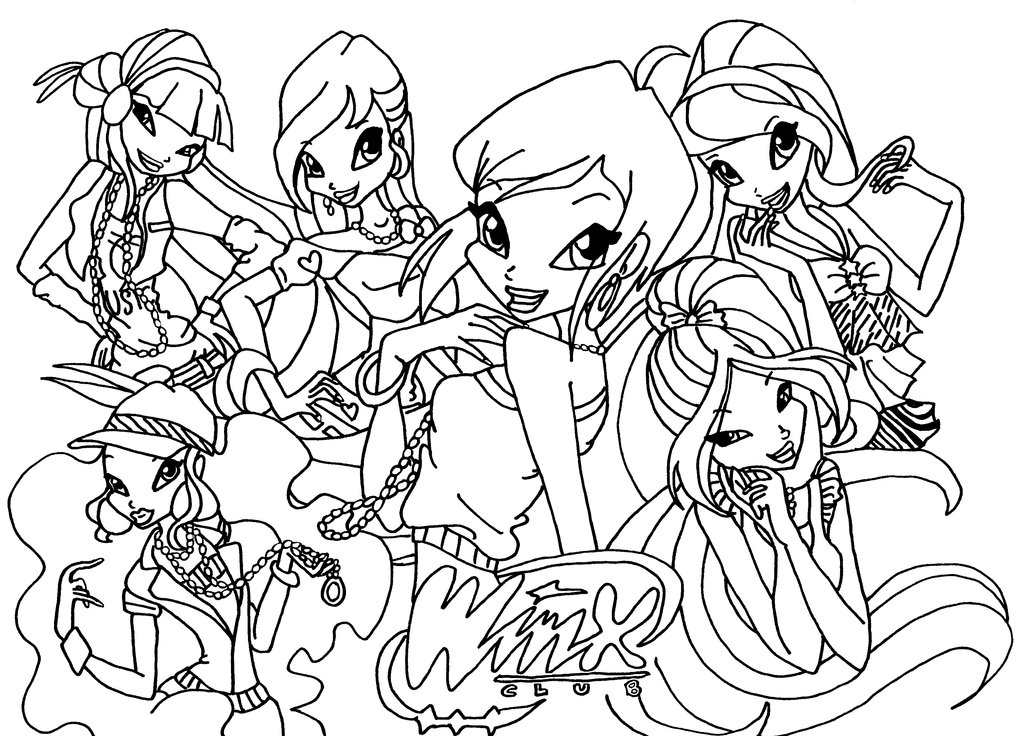 Desenhos para Colorir e Imprimir: Desenhos para Colorir das Winx Club ...