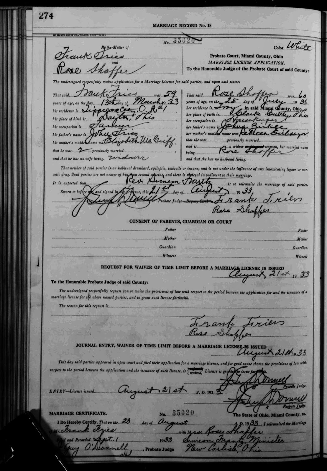 Descendants of the Shaffer and Zirkle Family: 52 Ancestors: Week 6 ...