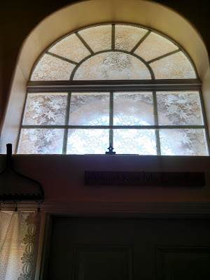 Sweet Woodruffs: Lace Covered Window