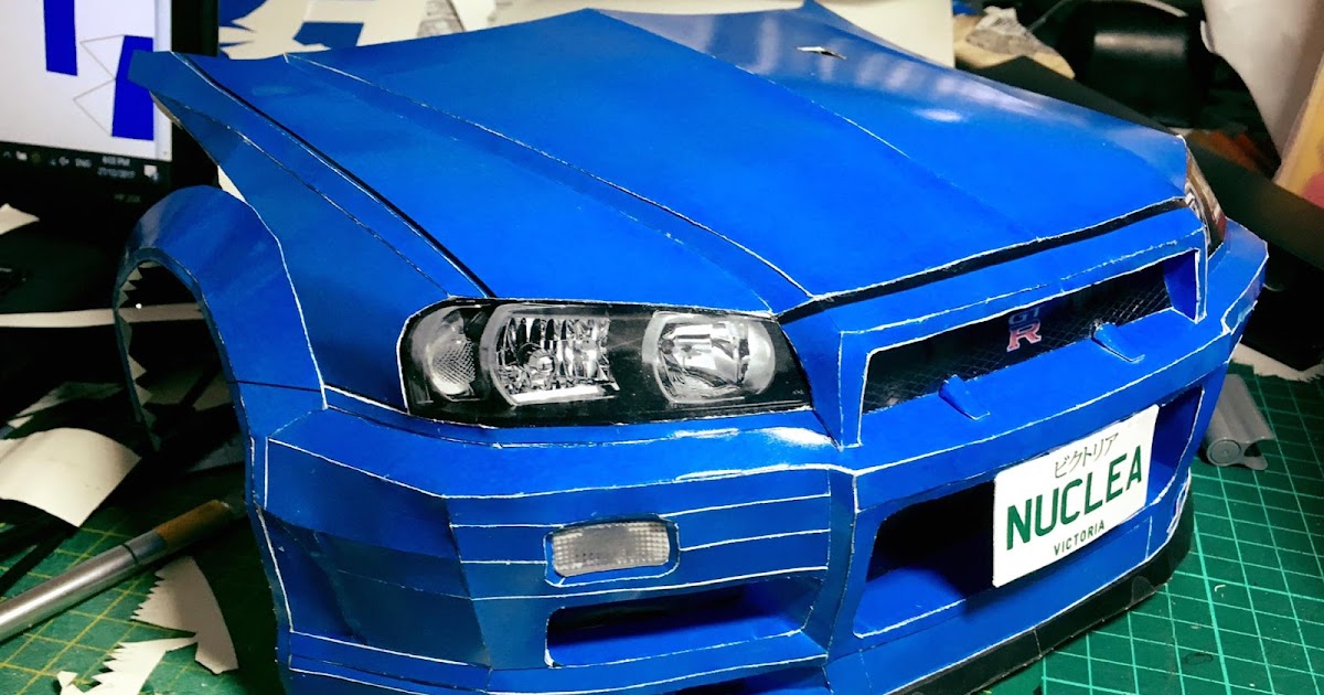 Paper Replika: Nissan Skyline r34 Paper Download