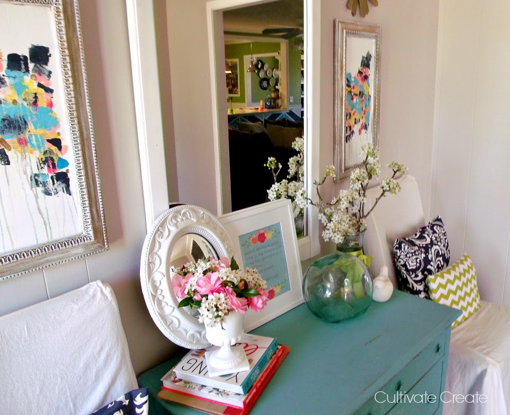 Cultivate Create: Frugal Spring Decor: Shop Your Home