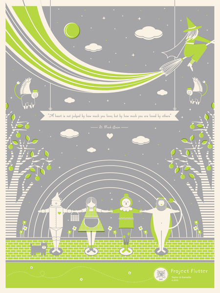 Curiozities By The Book: Project Flutter Wizard of Oz Poster Curiozities By The Book: Project Flutter Wizard of Oz Poster
