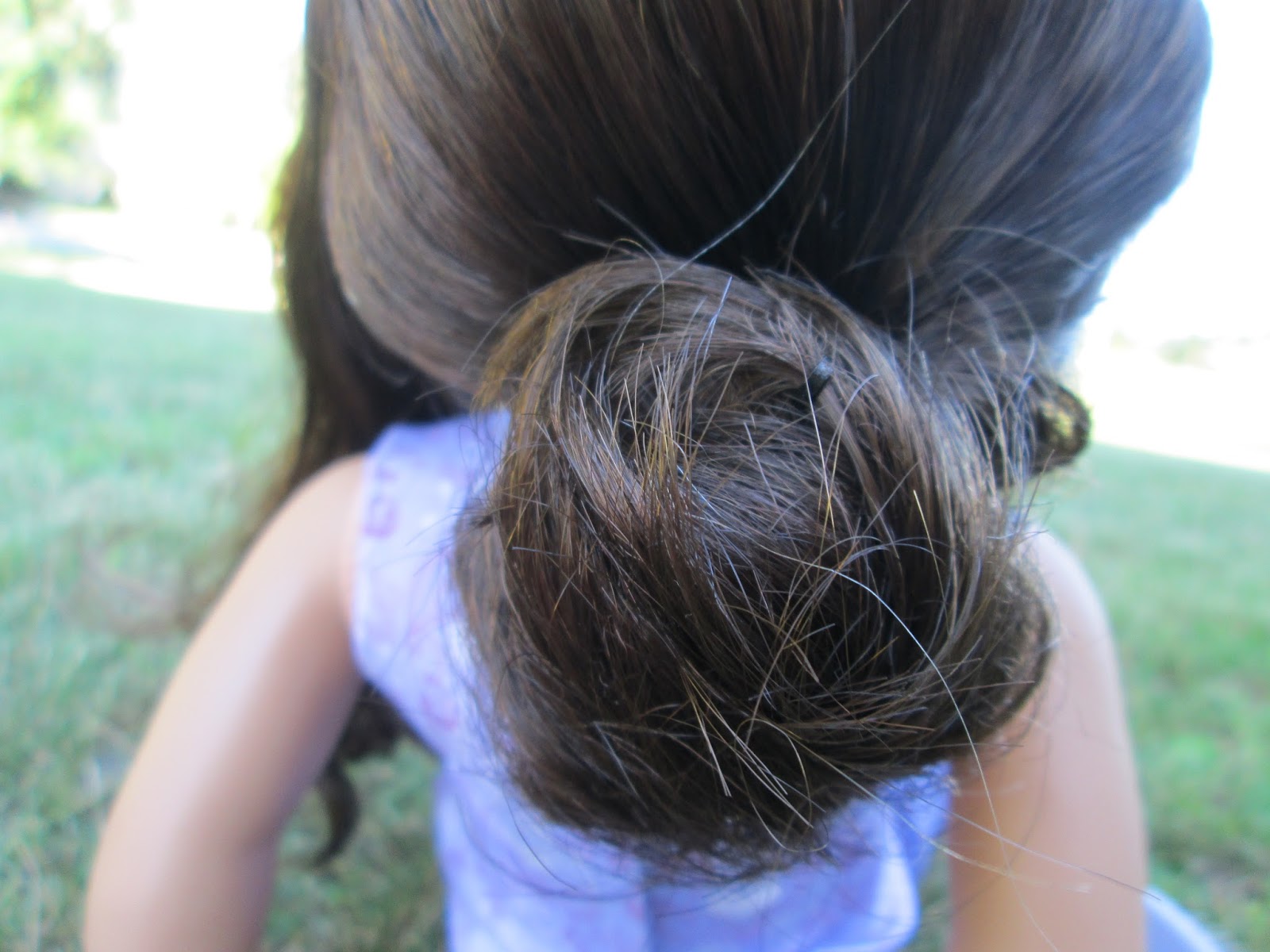 Carrot and Claire: Doll Hairstyle: Fancy Braid Bun