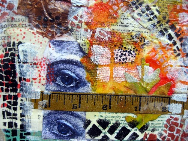 Lisa's Collage Stuff Blog: Stenciled Crazy Paper