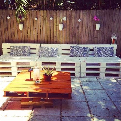 15 DIY Outdoor Pallet Furniture Ideas