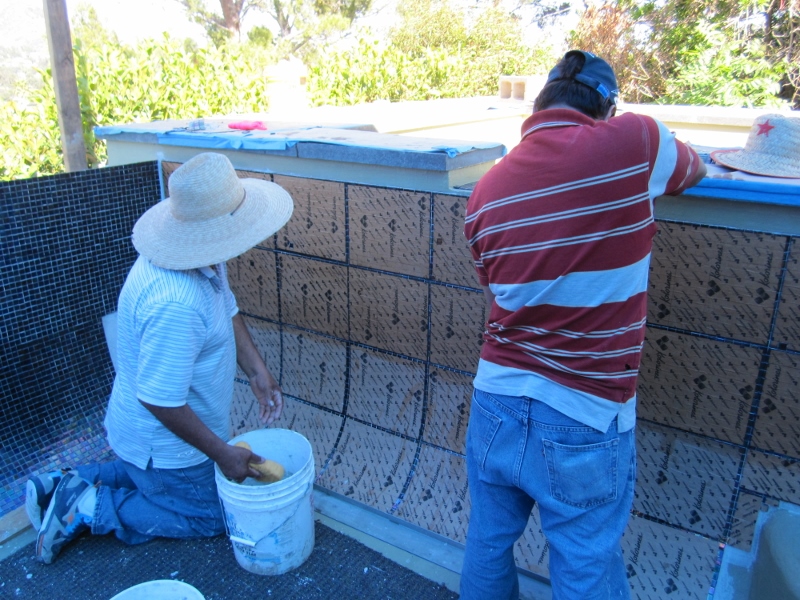 Laticrete Conversations Glass Mosaic Pool