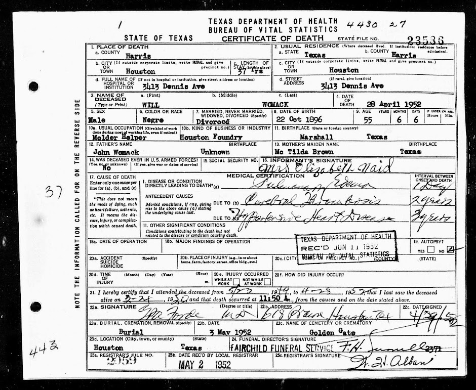 The Black Tree: Rector - Alexander meets Womack (Henry Womack)