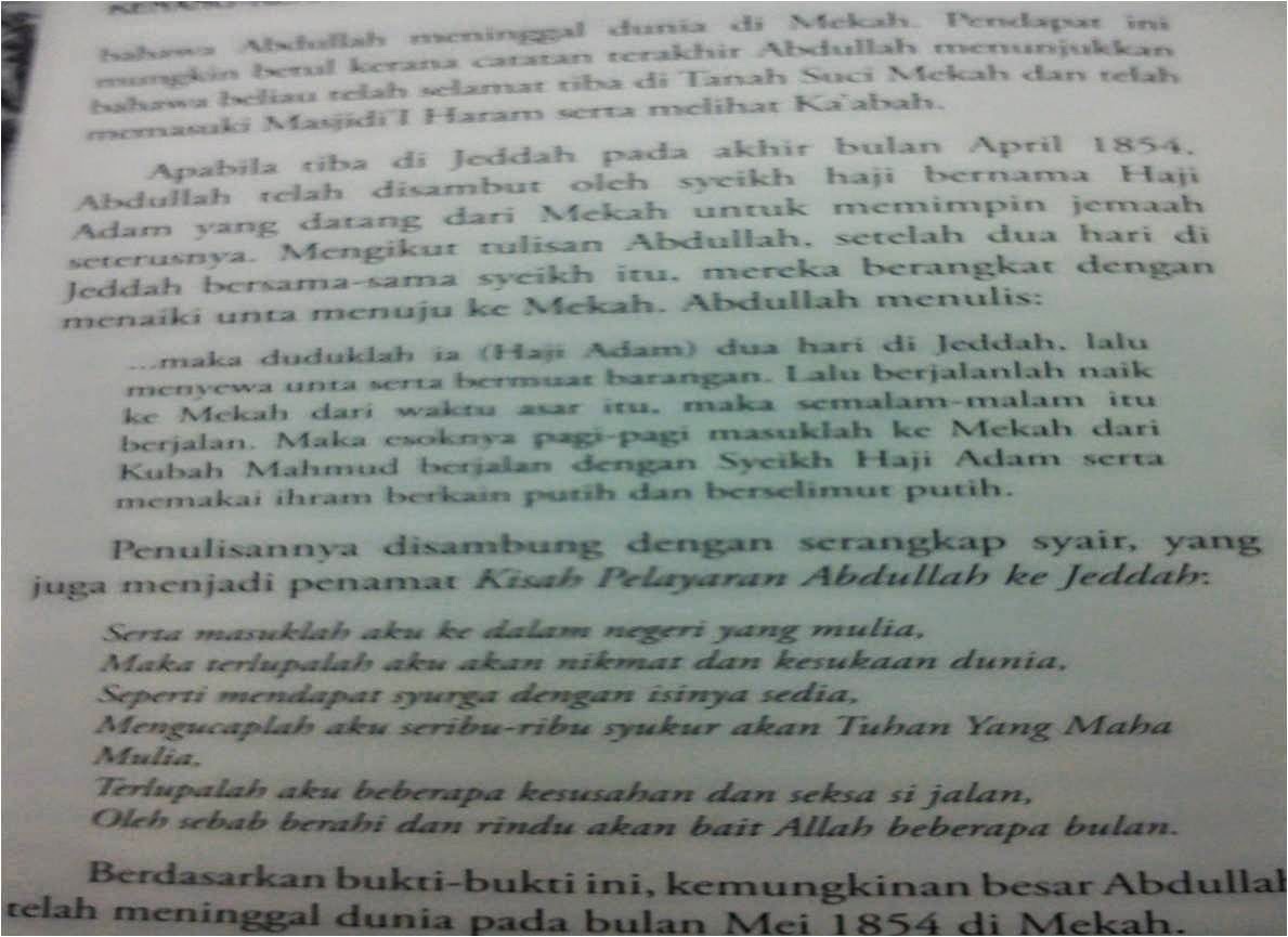 Karya Agung Melayu: ABDULLAH MUNSYI