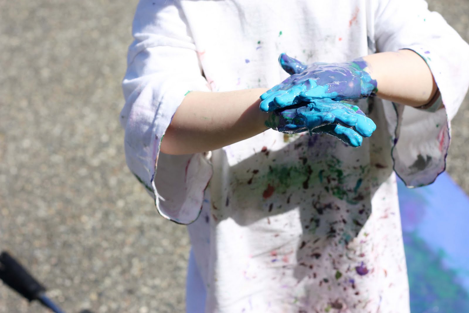 Dimples & Giggles: Splat painting - Sponge painting- Finger painting