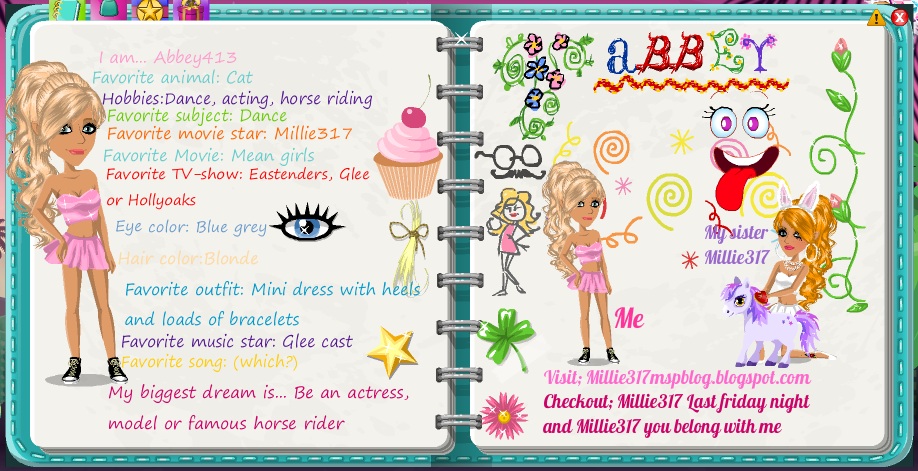 Millie317 MovieStarPlanet Blog