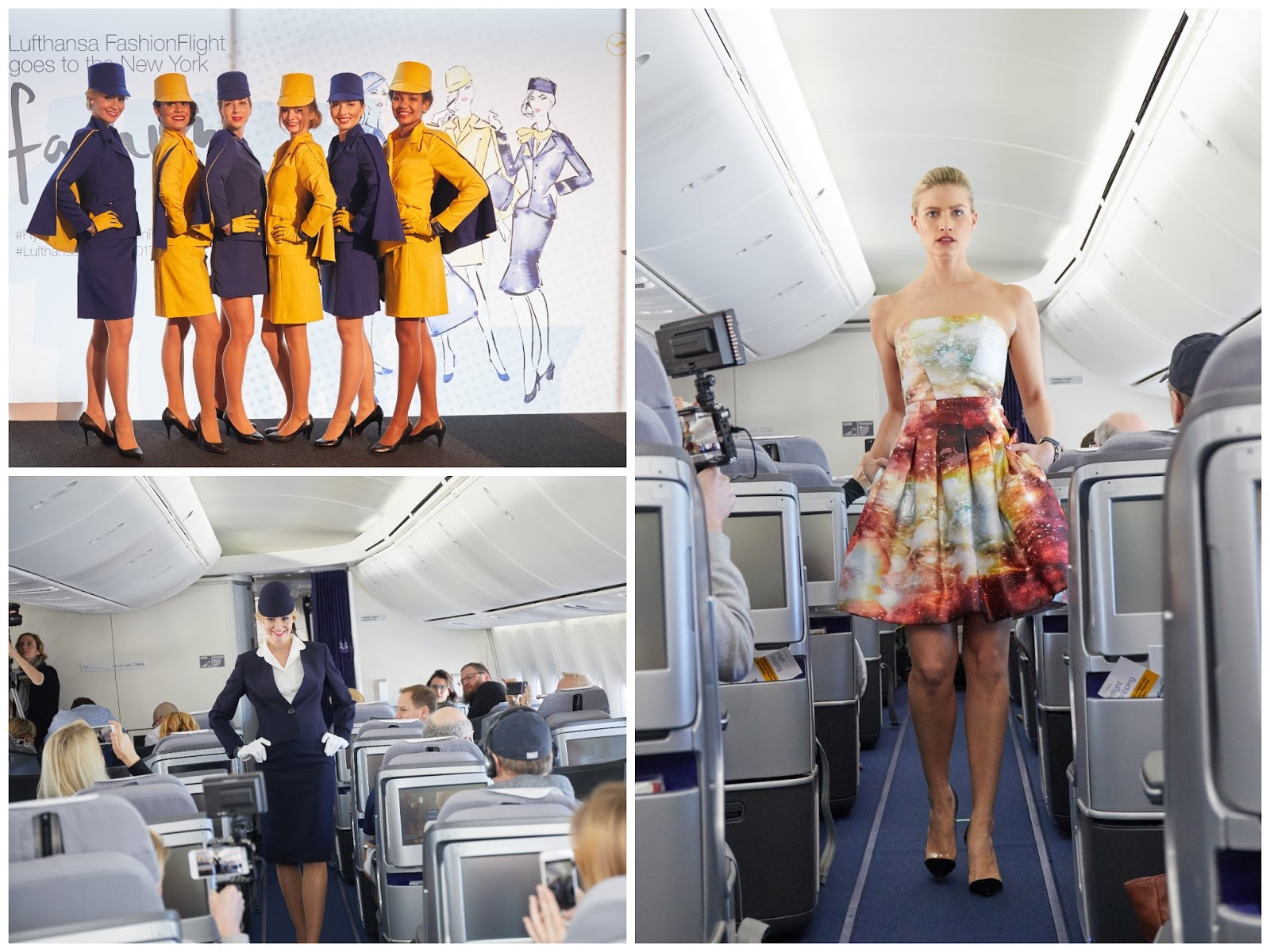 Mademoisellegabii: Lufthansa Fashion Flight: Frankfurt to New York