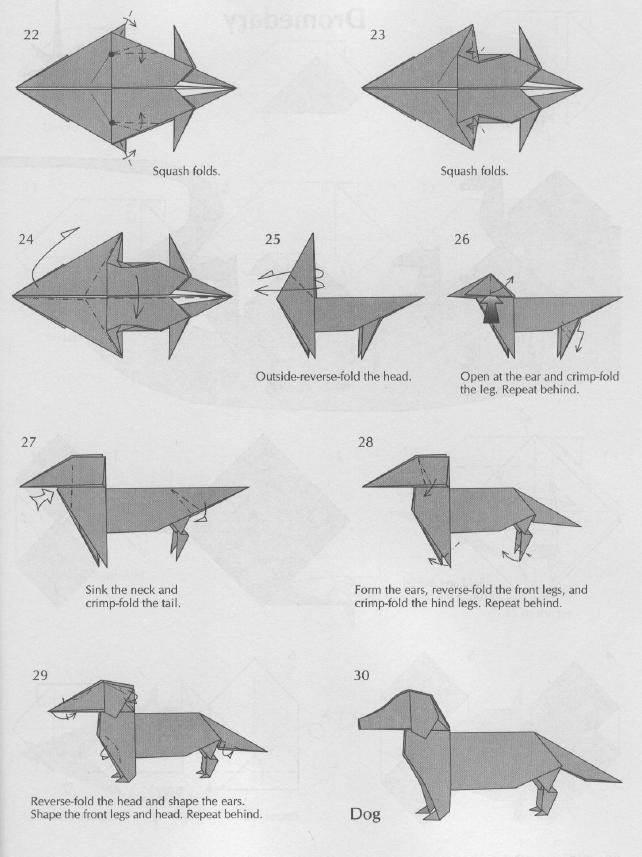 Origami Dog Tutorial Origamiperro De Papel