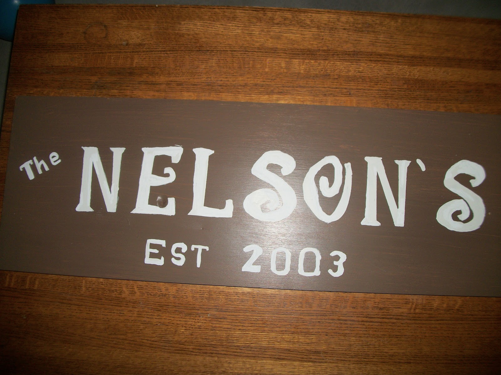 County Road Homemaker: The Nelson's Sign