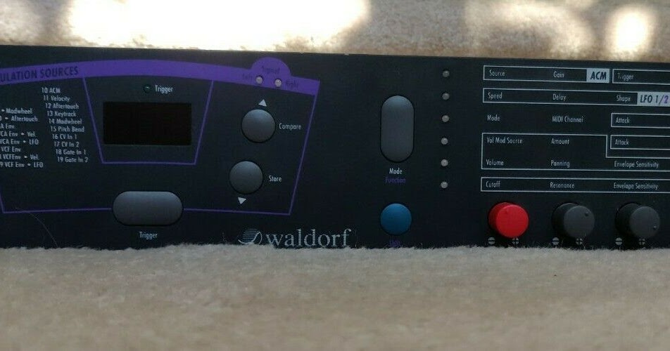 MATRIXSYNTH: Waldorf X-Pole Dual Analog Filter