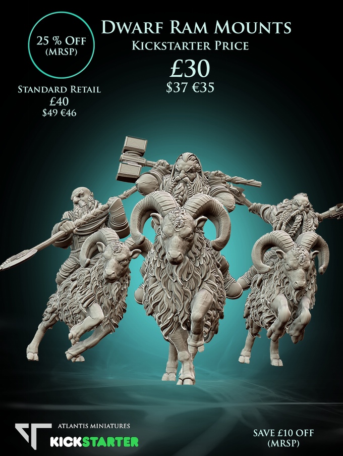 Tabletop Fix: Atlantis Miniatures - New Dwarf Kickstarter
