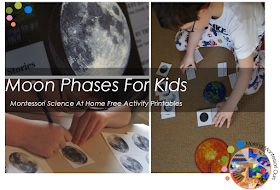 "Making Montessori Ours": Moon Phases For Kids, Montessori Science At Home