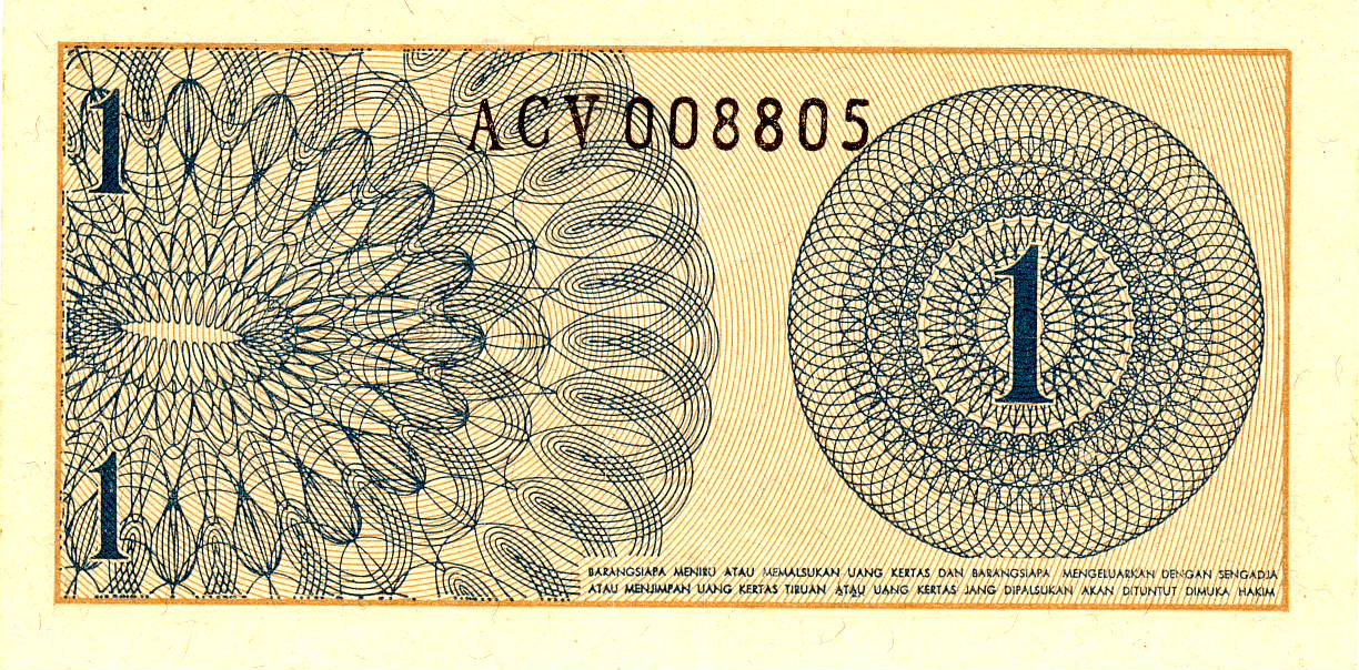 Uang Kuno Indonesia 1 Sen Tahun 1964