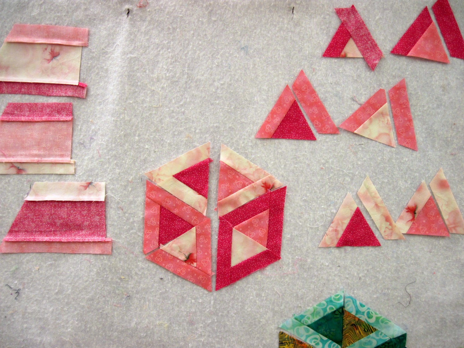 Jean's Quilting Page: Cubes, cubes and more cubes....