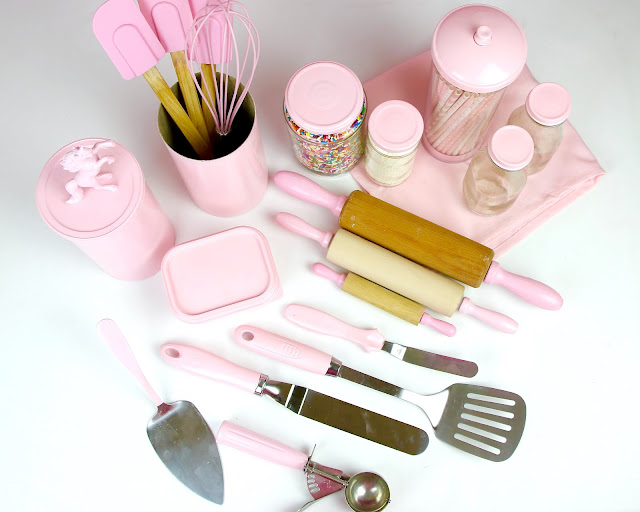 {VIDEO} DIY Pink Kitchen Tools (and my pink baking supply collection ...