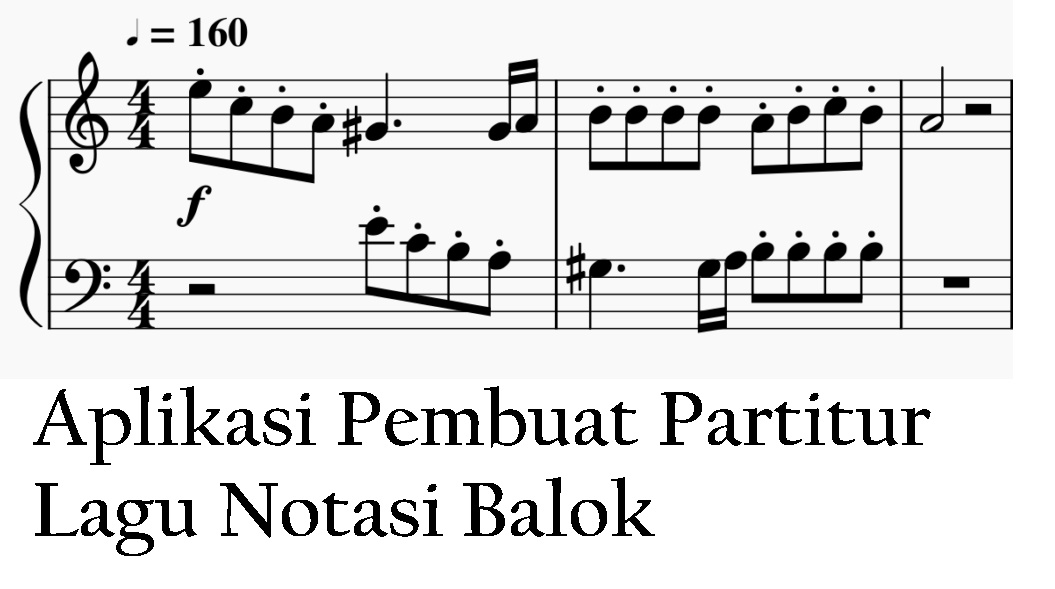 2 Aplikasi Pembuat Partitur Lagu Notasi Balok Yang Sering Digunakan ...