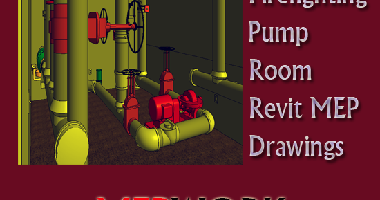 Firefighting Pump Room Revit MEP Drawings - RVT