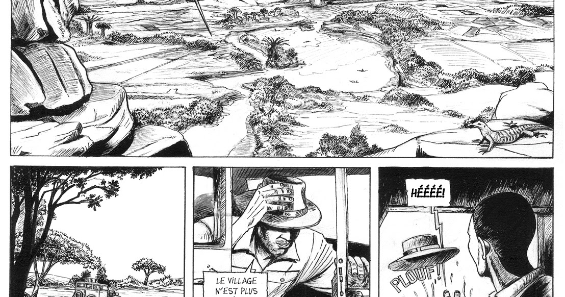 La Case Blanche: 2ème planche encrée