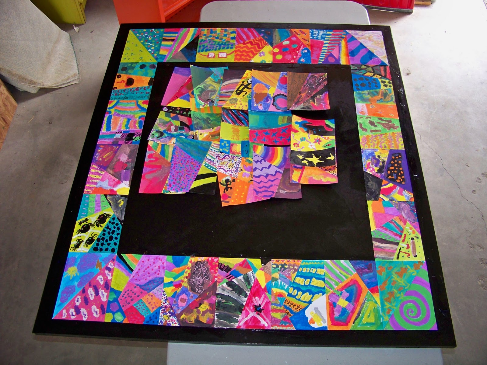 candice ashment art: Sneak Peak: 3rd Grade Abstract Painting!