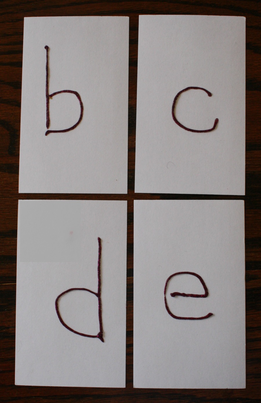 How The Sun Rose: Sand Paper Letters