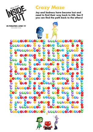 FUN & LEARN : Free worksheets for kid: ภาพระบายสี Inside Out , Inside ...