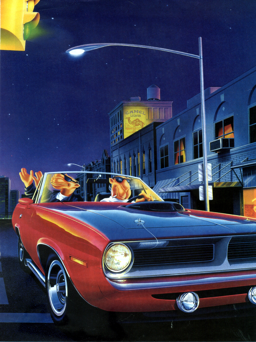 Just A Car Guy: Joe Camel preferred Mopars