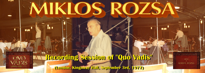 Film Music Composers: Miklos Rozsa at The Recording of "Quo Vadis" (1977)