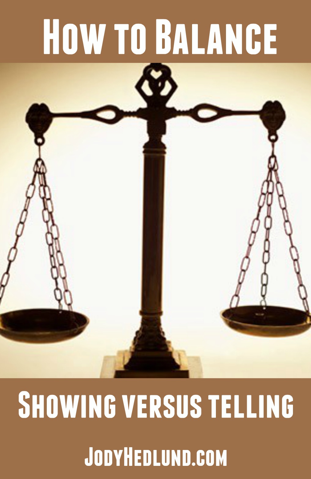 Author, Jody Hedlund: How to Balance Showing Versus Telling