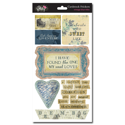 Glitz Design: Introducing "Vintage Blue"