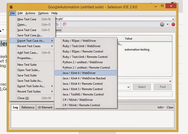 Selenium Automation Tutorials