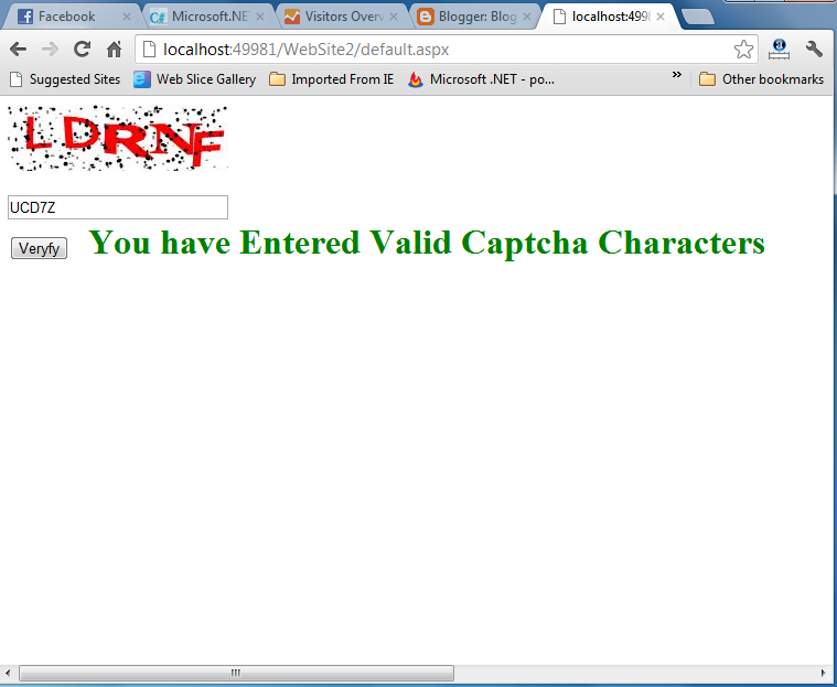 How to Add a Captcha Image in ASP.NET Application | MY.NET Tutorials