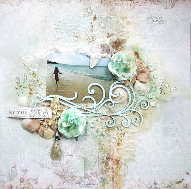 Blue Fern Studios: Three Beach themed Layouts with the Seaside Cottage ...