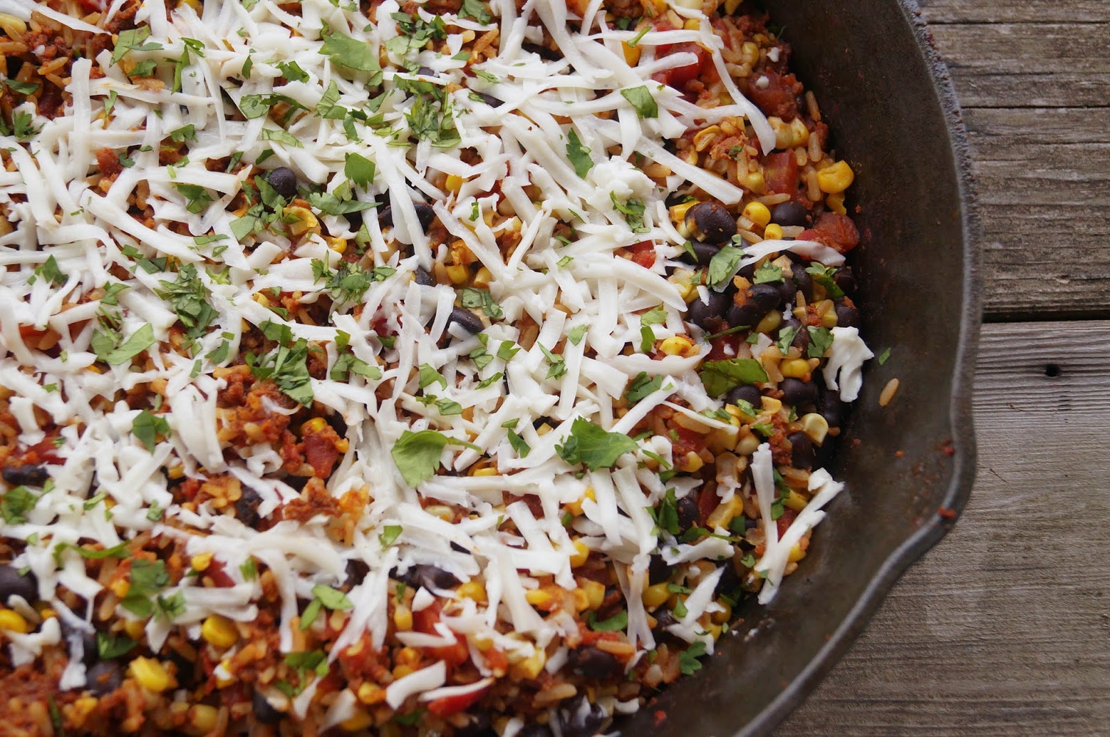 In the Kitchen with Jenny: Mexican Chorizo, Rice and Bean Skillet