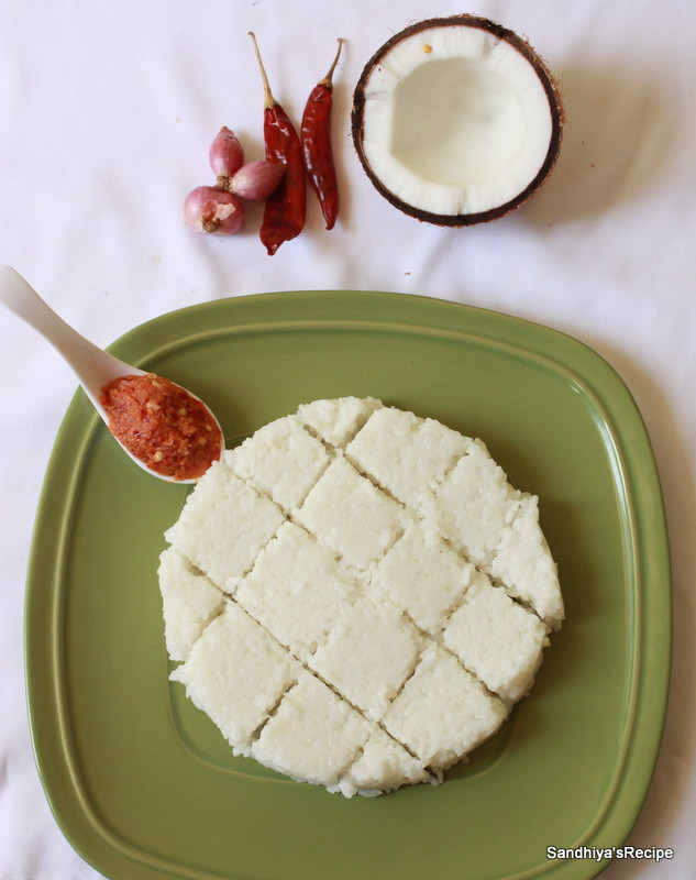 Sandhiya's Cookbook: Kiri Bath with Lunu Miris | Srilankan Milk Rice ...