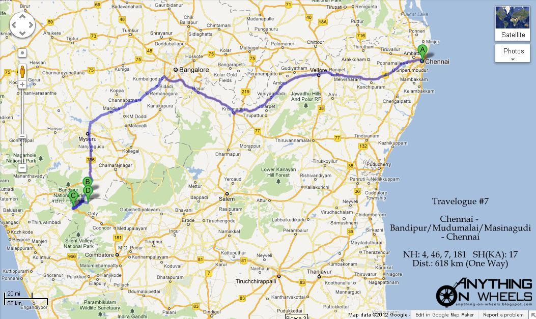 ANYTHING ON WHEELS: Travelogue #7 - Chennai to Masinagudi/Mudumalai ...