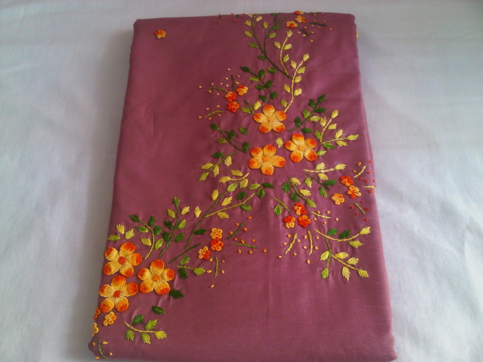 Eksklusif Kain Sulam Bunga Timbul West Sumatera: Kain Sulam Bunga ...