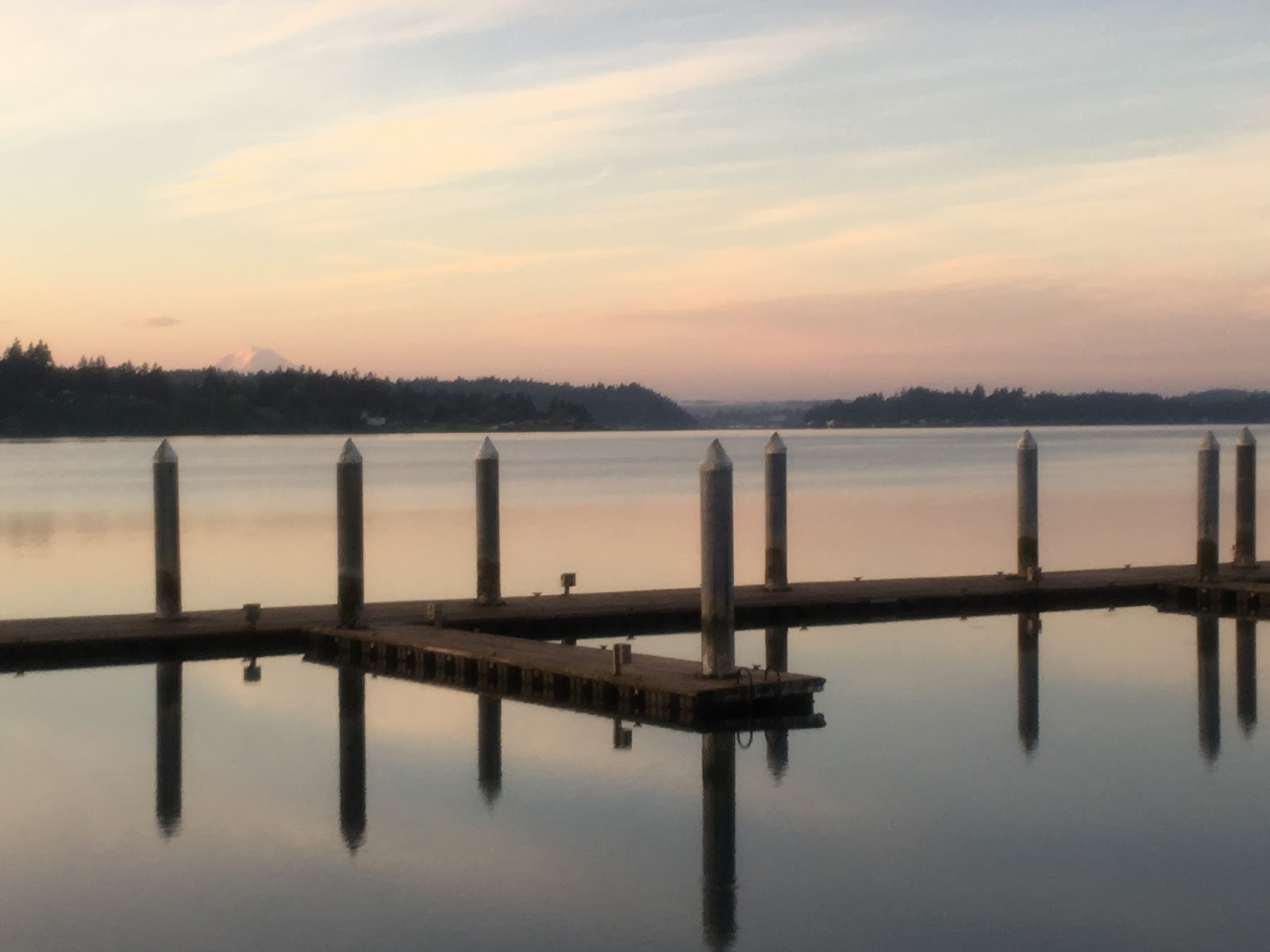 Mount Rainier from Gig Harbor and Dyes Inlet