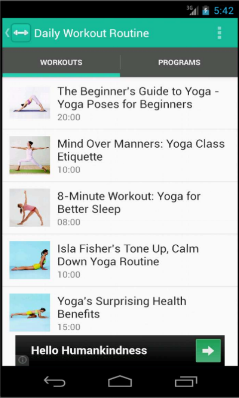 Daily Workout Routine Apps