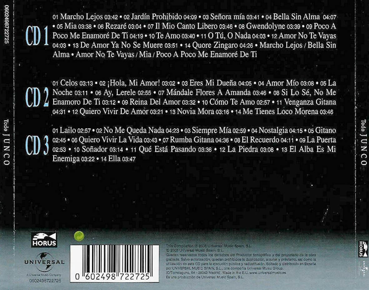 JUNCO - TODO JUNCO - 3 CD - 2005 - Omar Longhi