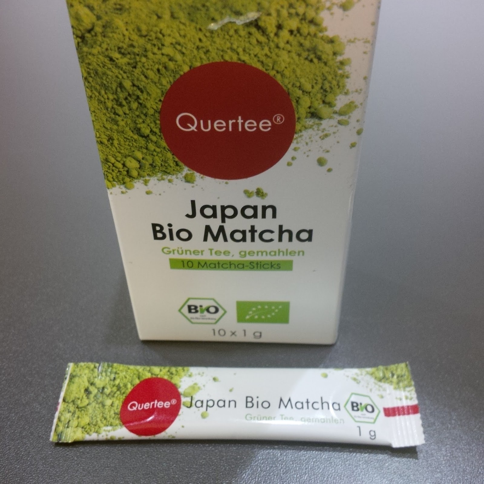 Das kleine Testcafé: Quertee Original Bio Matcha Sticks von tee-markt24.de