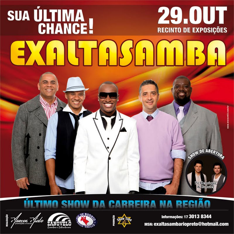 Rodeo Line: Último show do Exaltasamba na região terá repertório ...