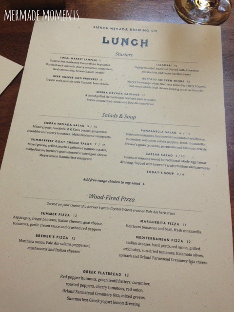 Mermade Moments: Lunch At Sierra Nevada Brewery