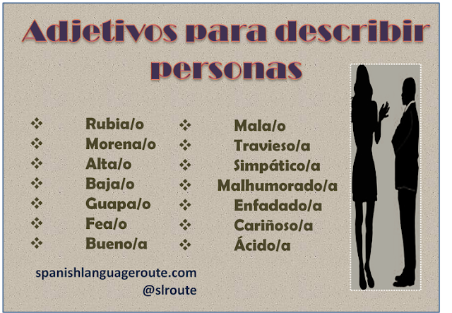 Adjetivos para describir personas